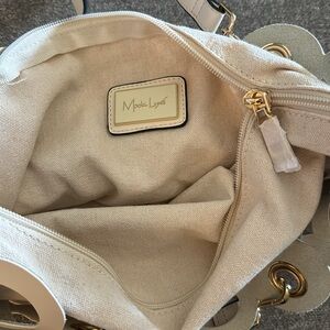 Moda Luxe | Bags | Moda Luxe Cream Cut Out Shouldercrossbody Purse ...